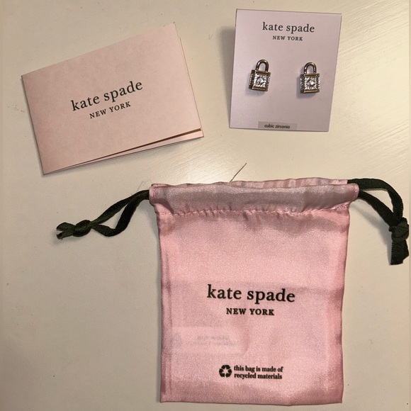 kate spade | Jewelry | Kate Spade Lock Stud Earrings | Poshmark
